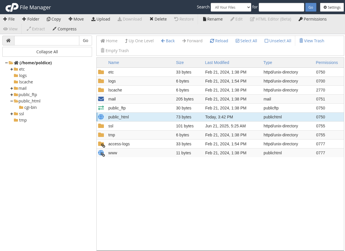 Editing Files Via cPanel File Manager | Jolt